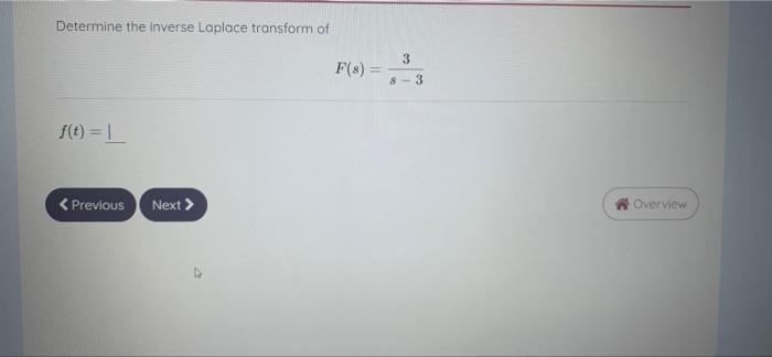 Solved Determine the Laplace transforms of the initial value | Chegg.com