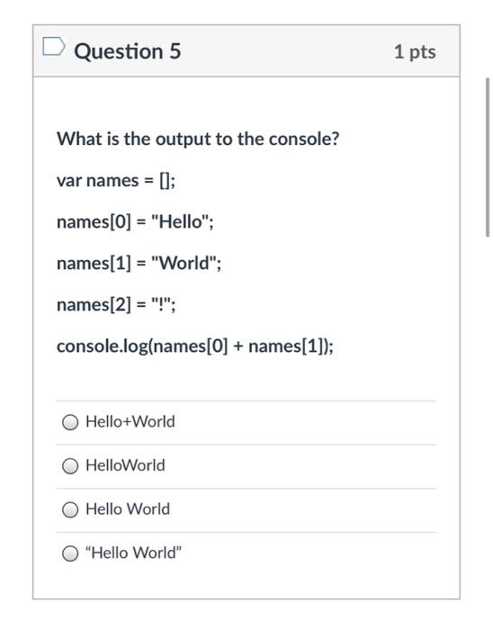 Solved Question 1 1 pts What is the value of x when the loop | Chegg.com