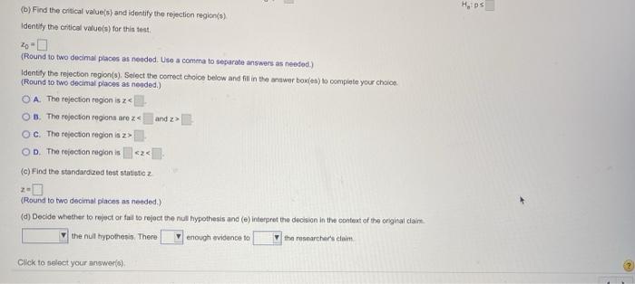 Solved A medical researcher says that less than 85% of | Chegg.com