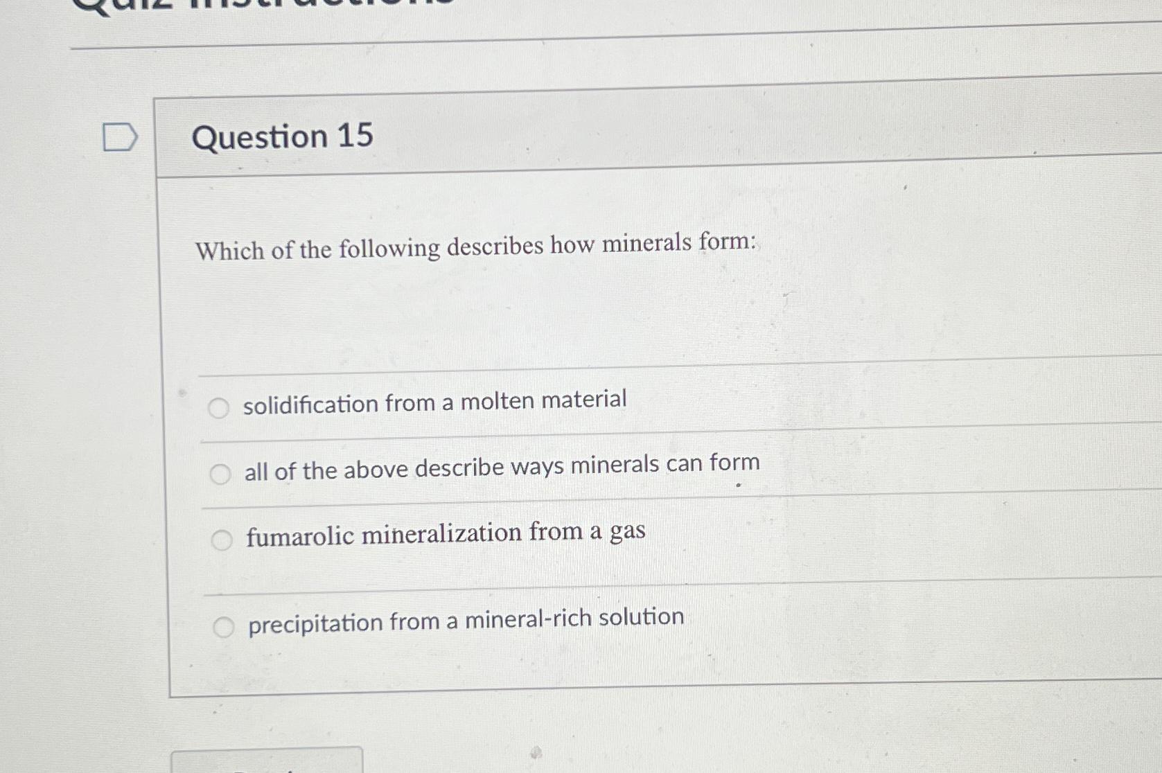 Solved Question 15Which of the following describes how | Chegg.com