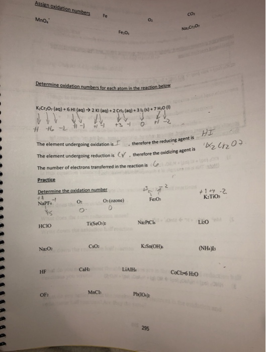 Solved Assign oxidation numbers CO Mno, Feo NaCro Determine | Chegg.com