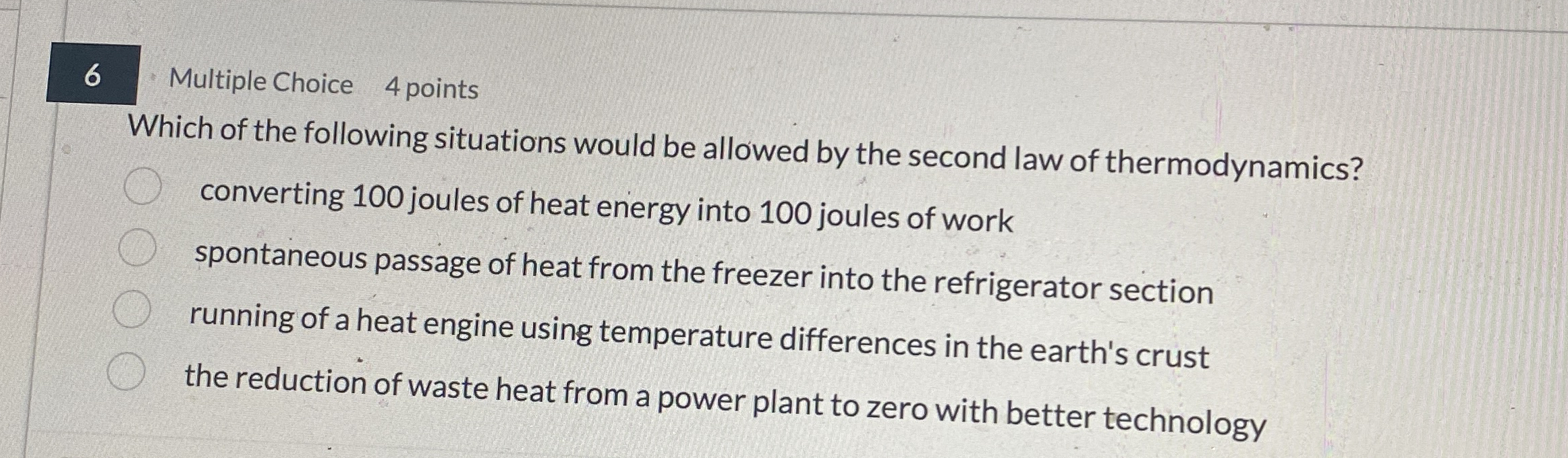 Solved 6Multiple Choice4 ﻿pointsWhich of the following | Chegg.com