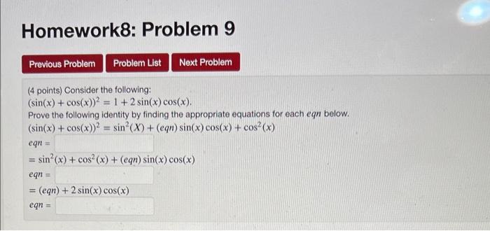 Solved (4 points) Consider the following: | Chegg.com