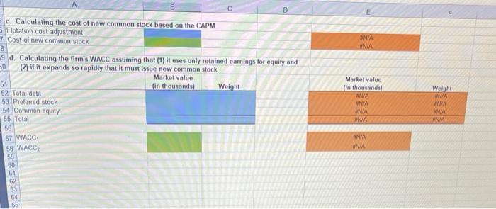 Solved Excel Activity: Calculating the WACC Here is the | Chegg.com