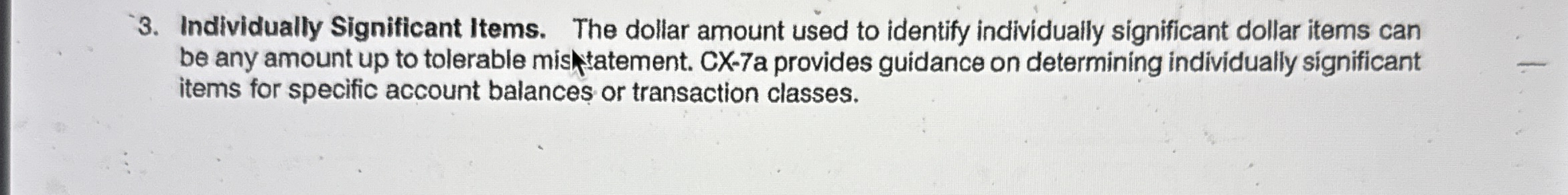 Solved Individually Significant Items. The dollar amount | Chegg.com