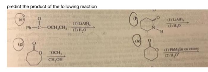 Solved predict the product of the following reaction (c)) | Chegg.com
