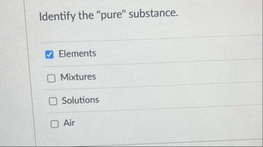 Solved Identify the "pure" | Chegg.com