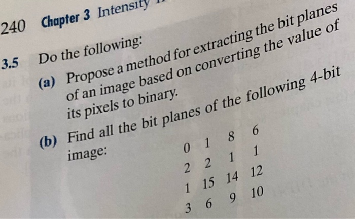 Solved 240 3.5 Chapter 3 Intensity II Do the following: (a) | Chegg.com