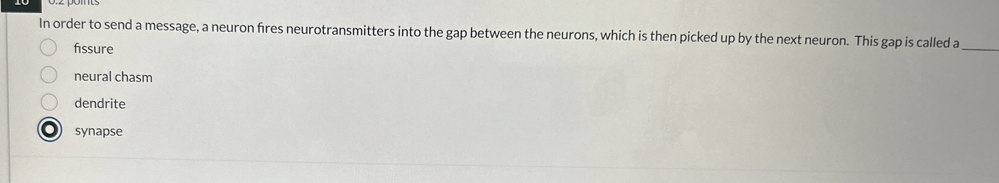 Solved In order to send a message, a neuron fires | Chegg.com