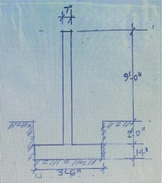 Solved Calculation of reinforcing steel of footing and wall | Chegg.com