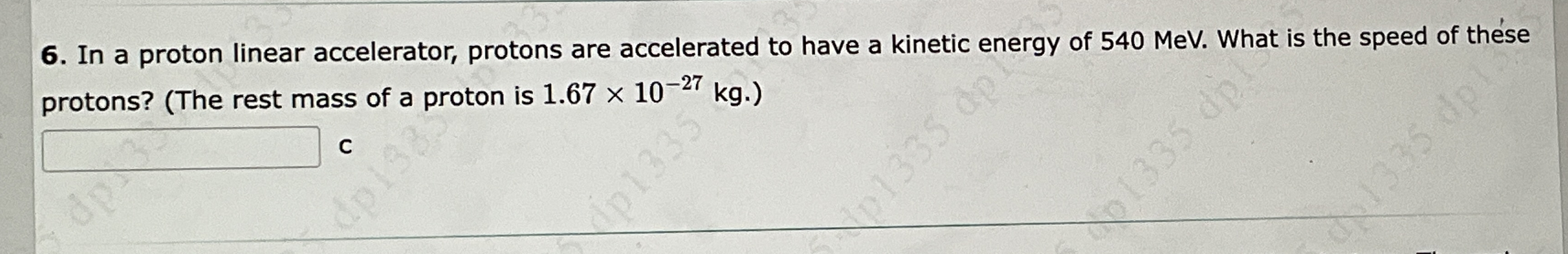 Solved In a proton linear accelerator, protons are | Chegg.com