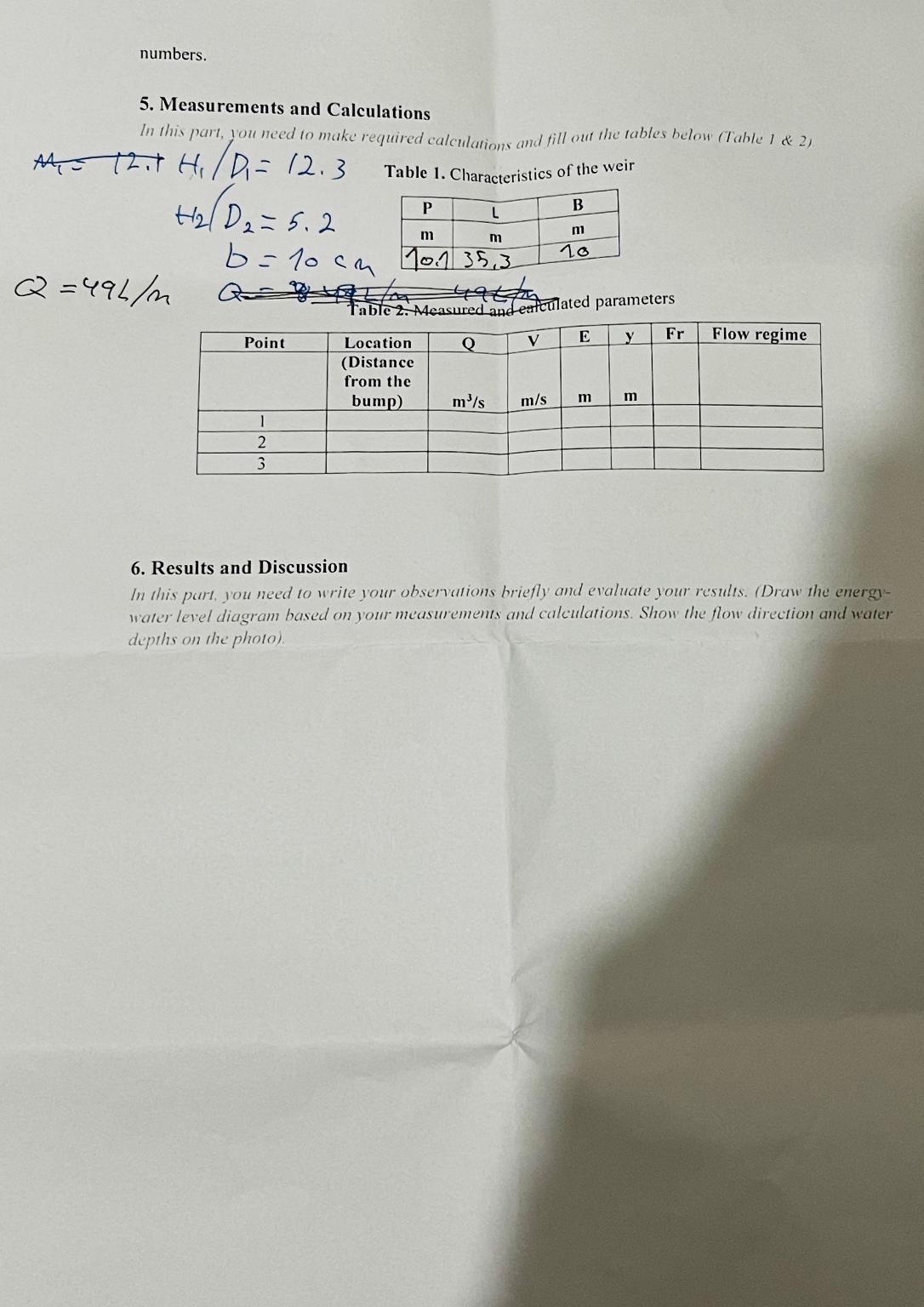 Solved FLOW OVER A BUMPLABORATORY REPORT | Chegg.com