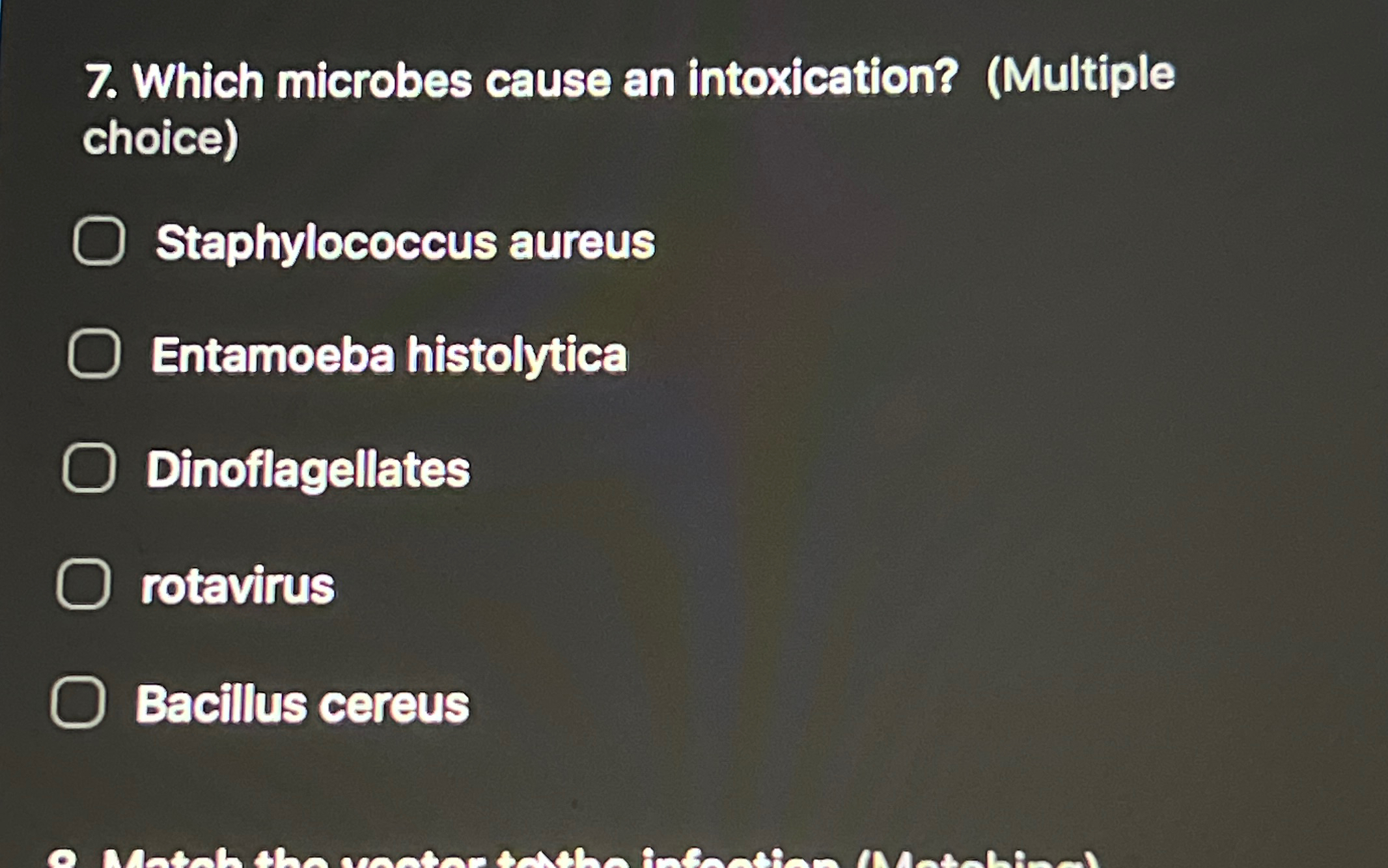 Solved Which microbes cause an intoxication? (Multiple | Chegg.com