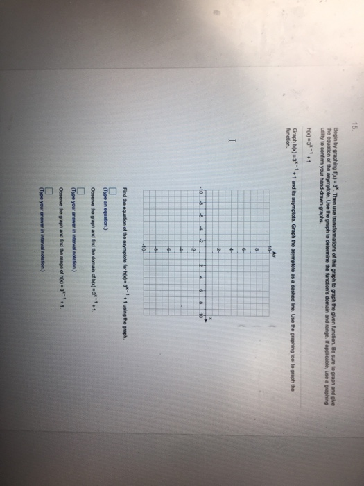 Solved 15. Begin by graphing fox)=3. Then use | Chegg.com