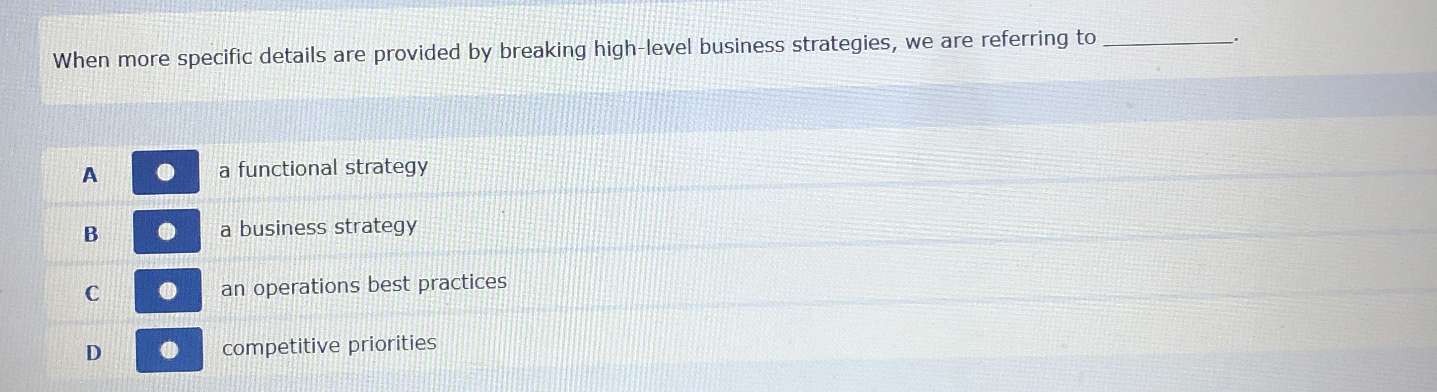 Solved When more specific details are provided by breaking | Chegg.com