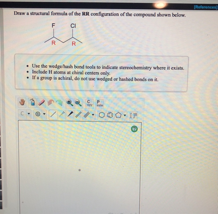 Solved [References Draw a structural formula of the RR | Chegg.com