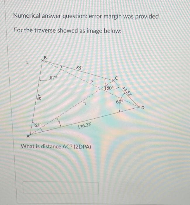 Solved Numerical answer question: error margin was provided | Chegg.com