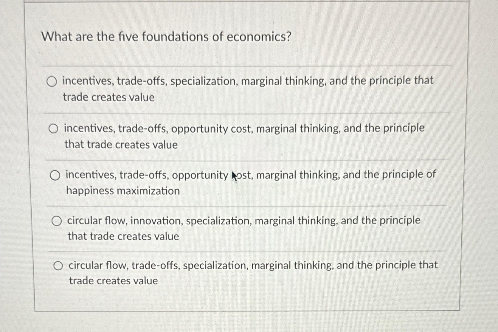 Solved What are the five foundations of | Chegg.com