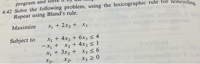 Solved 1.42 Solve the following problem, using the | Chegg.com