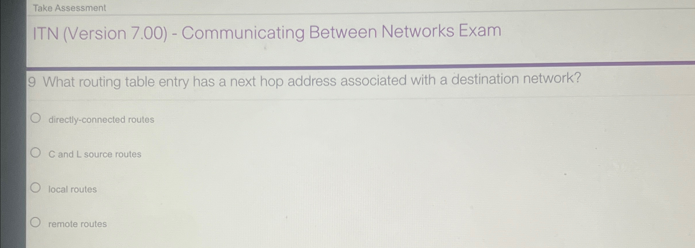 Solved Take AssessmentITN (Version 7.00) - ﻿Communicating | Chegg.com