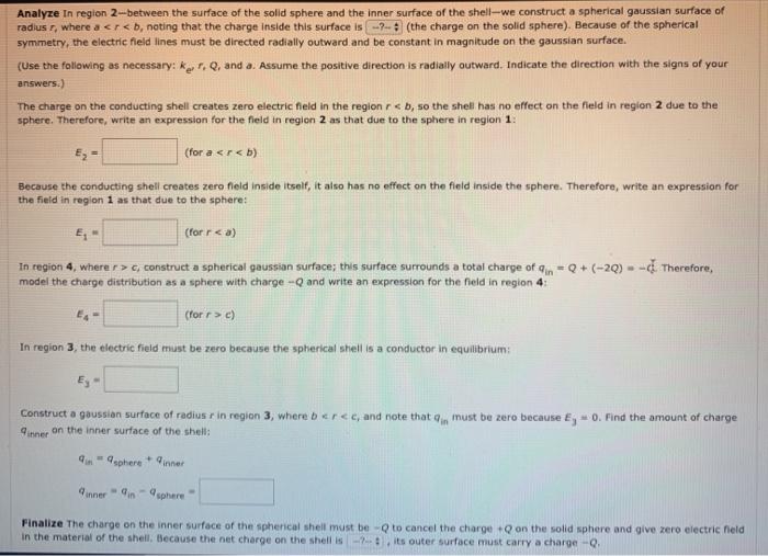 Solved A Sphere Inside a Spherical Shell A solid insulating | Chegg.com
