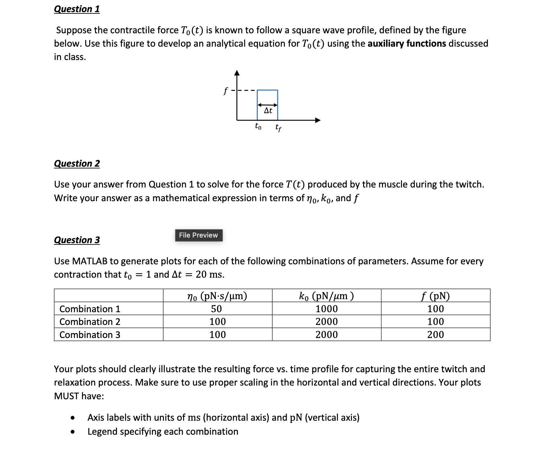 Solved solve all 3 ﻿questions! Question 1Suppose the | Chegg.com
