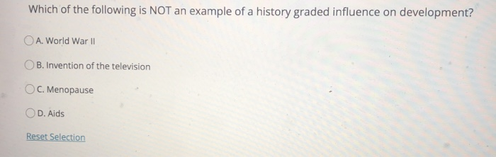Solved Which of the following is NOT an example of a history | Chegg.com