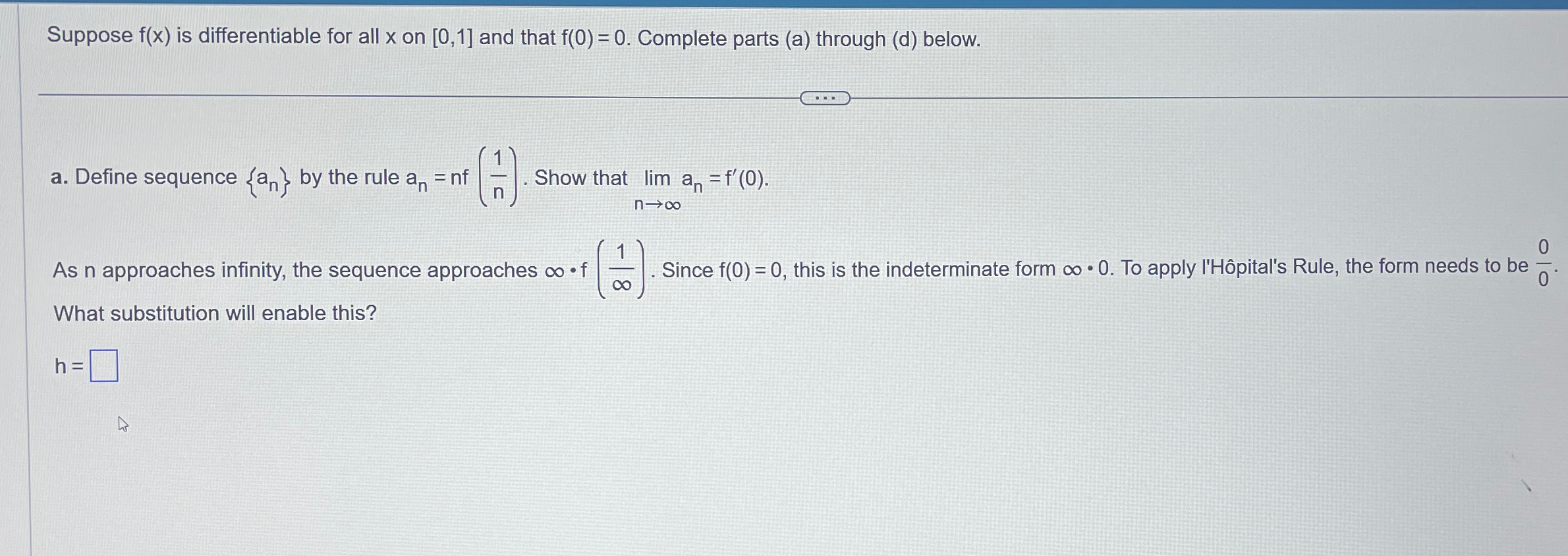 Solved Suppose f(x) ﻿is differentiable for all x ﻿on 0,1 | Chegg.com