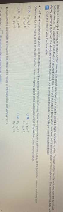 Solved There is a new input technique for touch-screen | Chegg.com