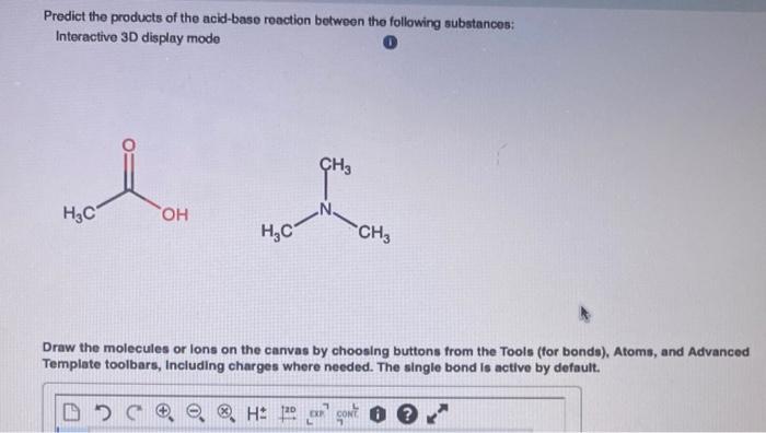 Solved Predict the products of the acid-base reection | Chegg.com