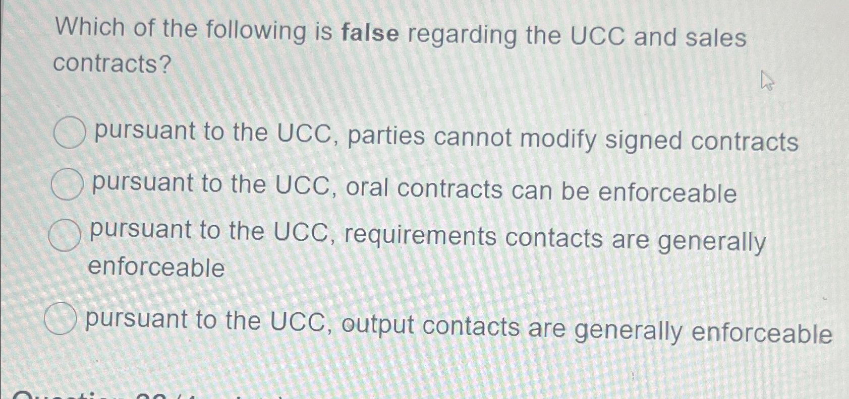 Solved Which of the following is false regarding the UCC and | Chegg.com