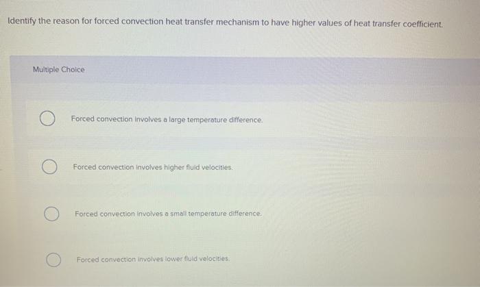 Solved Identify the type of convection that occurs when a | Chegg.com