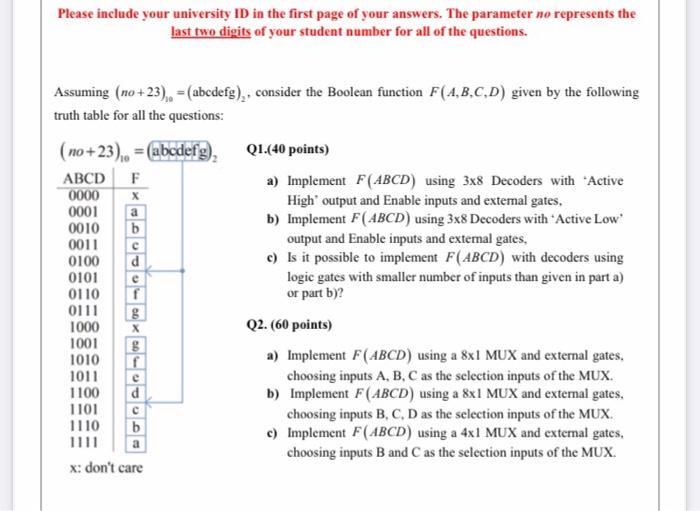 Solved Please include your university ID in the first page | Chegg.com