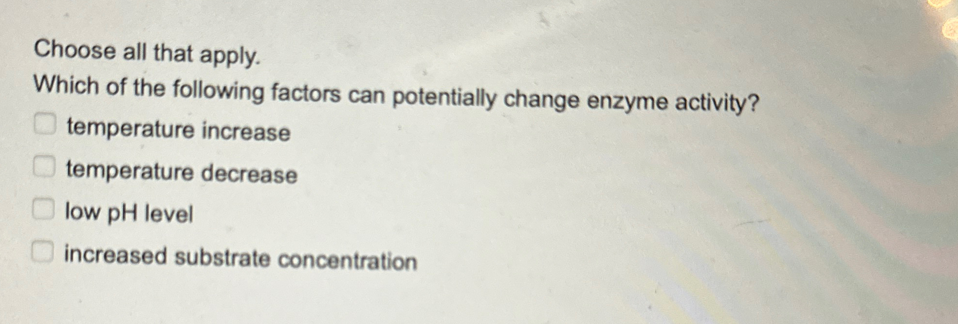 Solved Choose all that apply.Which of the following factors | Chegg.com