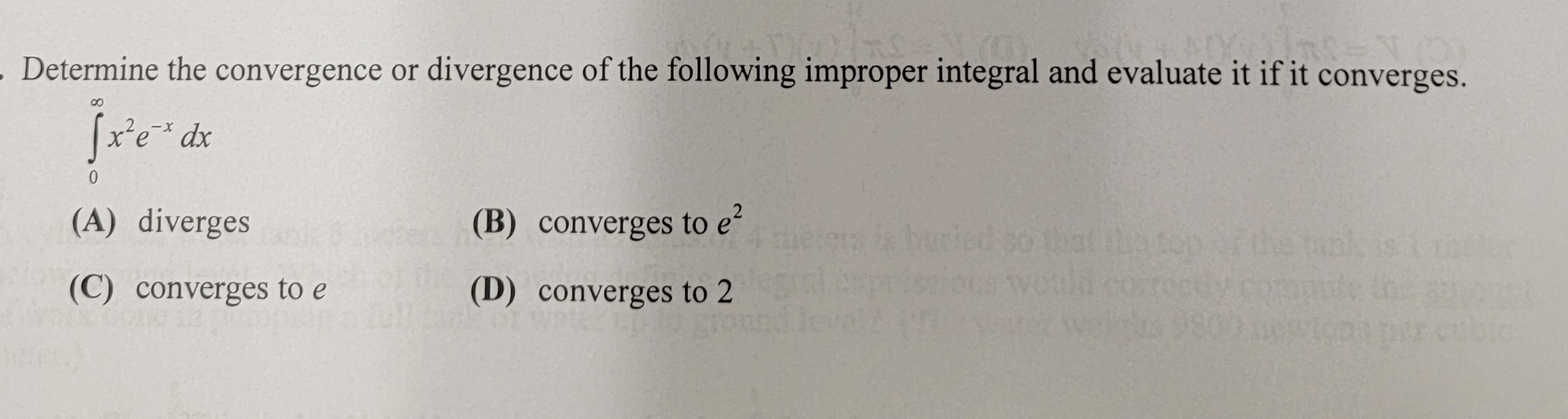 Solved Determine the convergence or divergence of the | Chegg.com