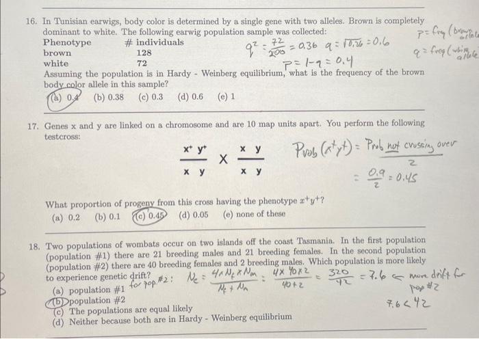 Solved can someone please explain 17 and 18. I want to | Chegg.com