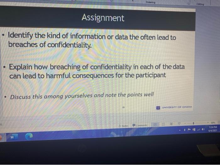 Solved Assignment Identify the kind of information or data | Chegg.com