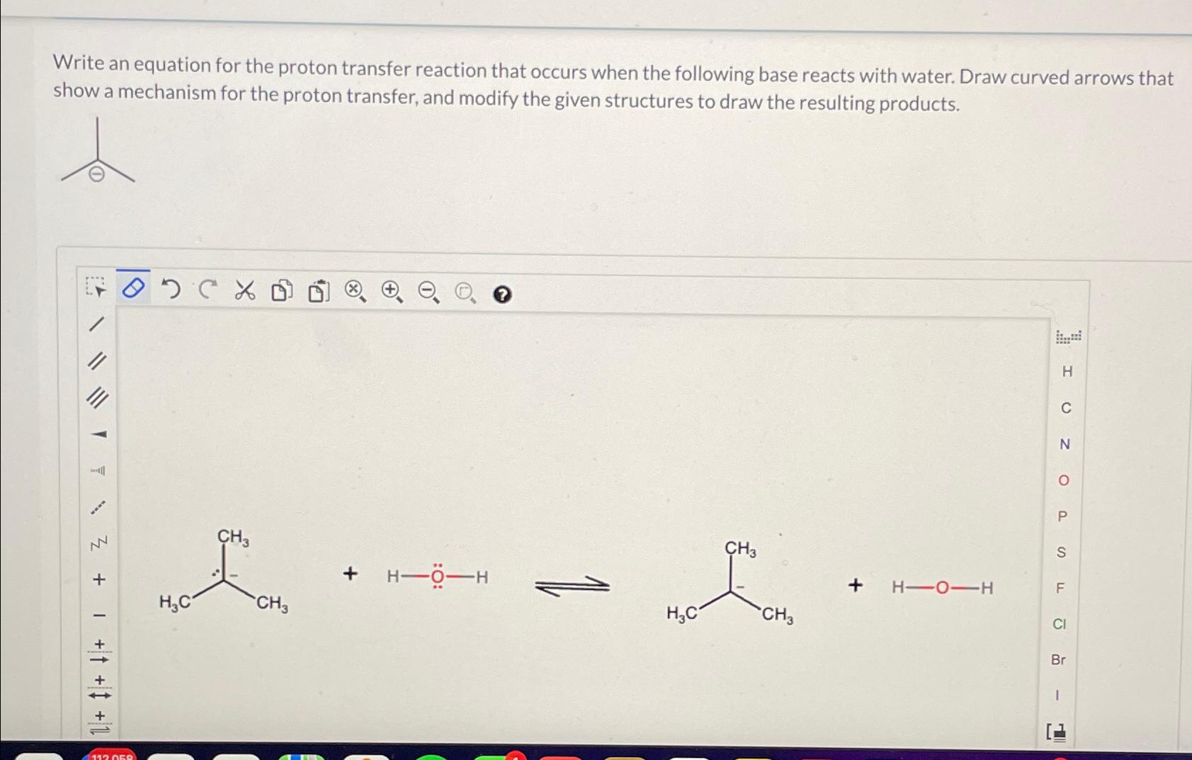 Solved Write an equation for the proton transfer reaction | Chegg.com