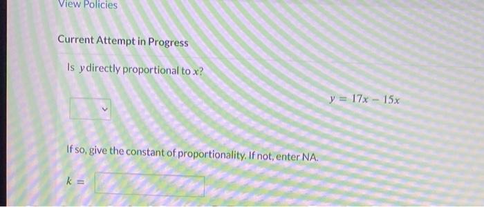 Solved Current Attempt in Progress Is y directly | Chegg.com