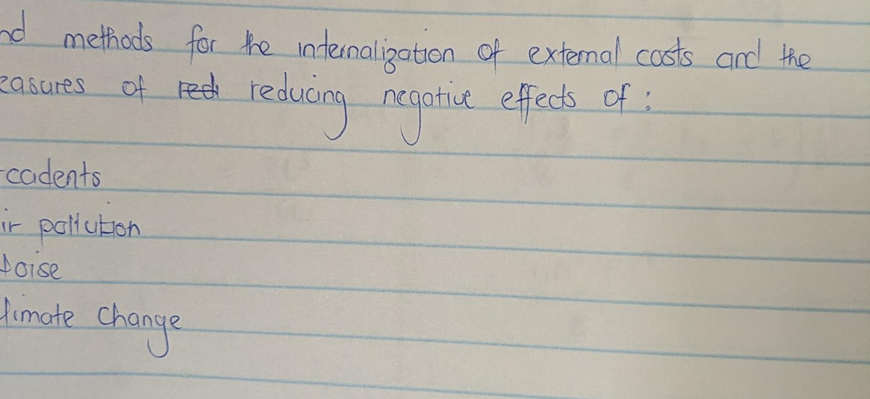 Solved nd methods for the internalization of external costs | Chegg.com