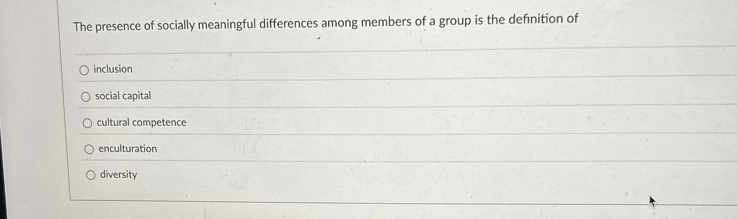 Solved The presence of socially meaningful differences among | Chegg.com