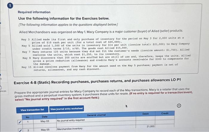 Solved Required information Use the following information | Chegg.com