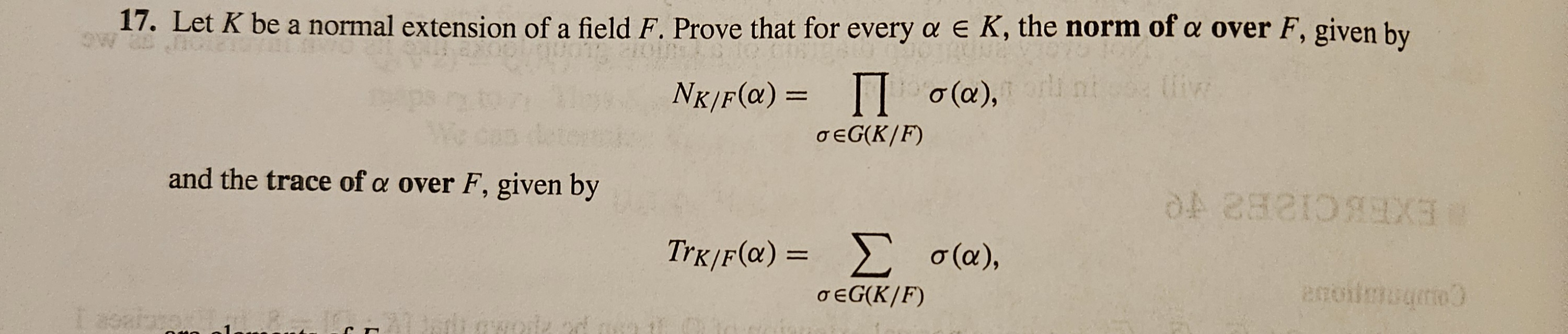 Solved Let K ﻿be a normal extension of a field F. ﻿Prove | Chegg.com