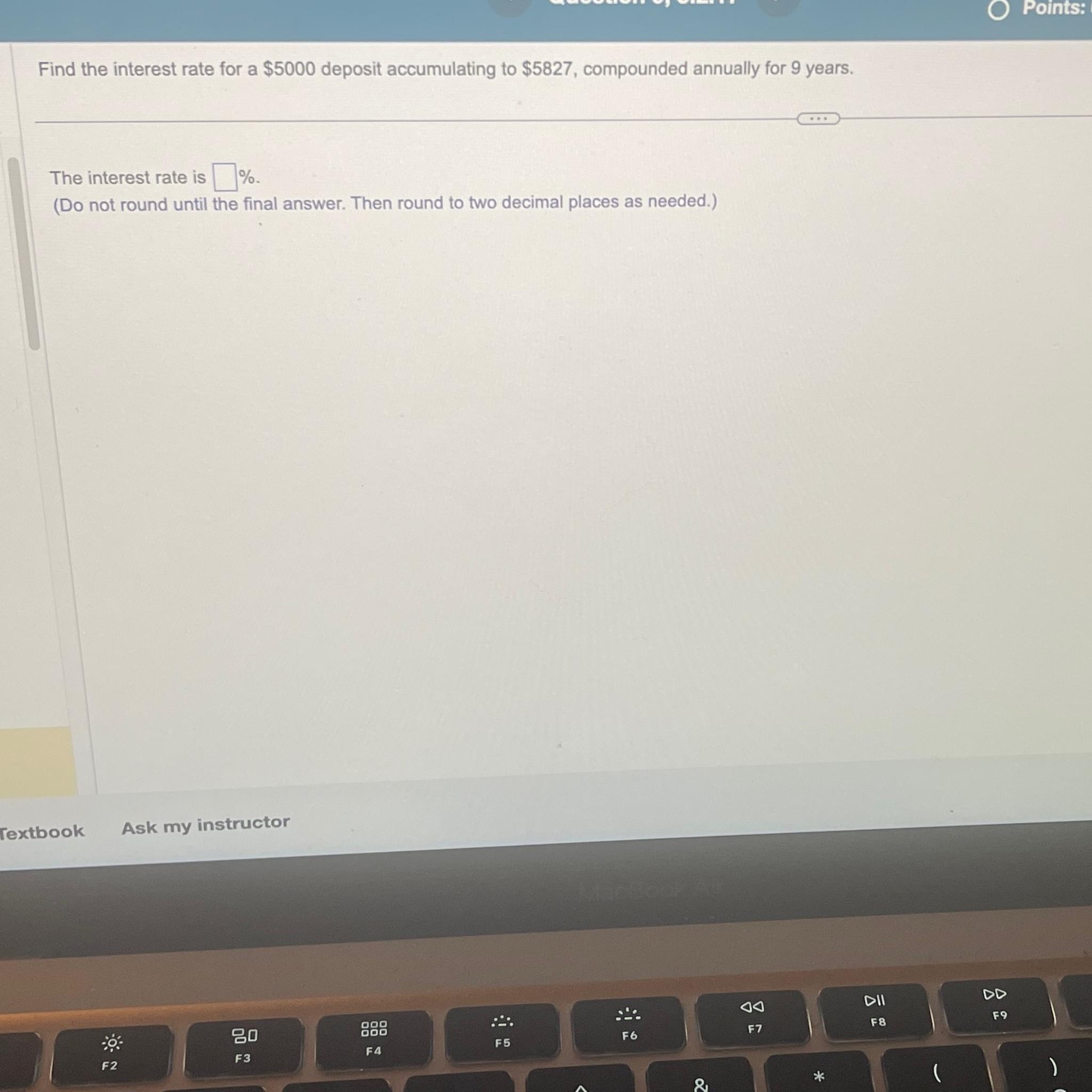 Solved Find the interest rate for a $5000 ﻿deposit | Chegg.com