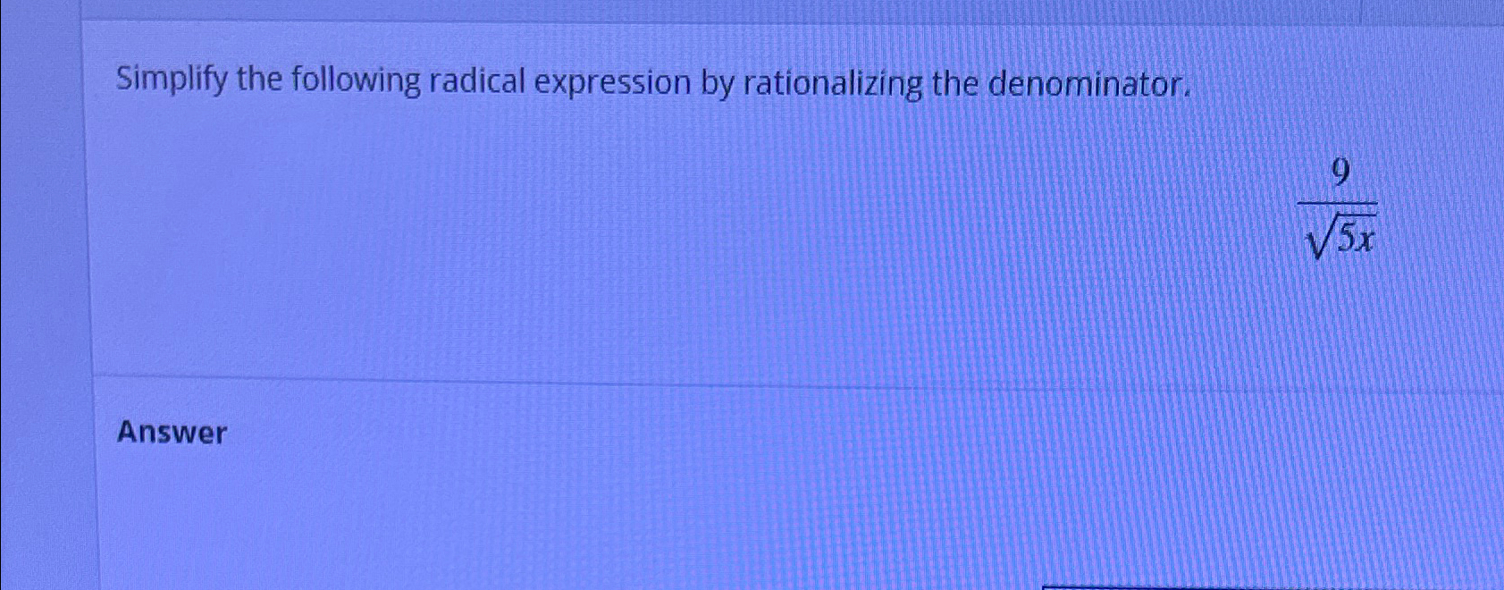 Solved Simplify the following radical expression by | Chegg.com
