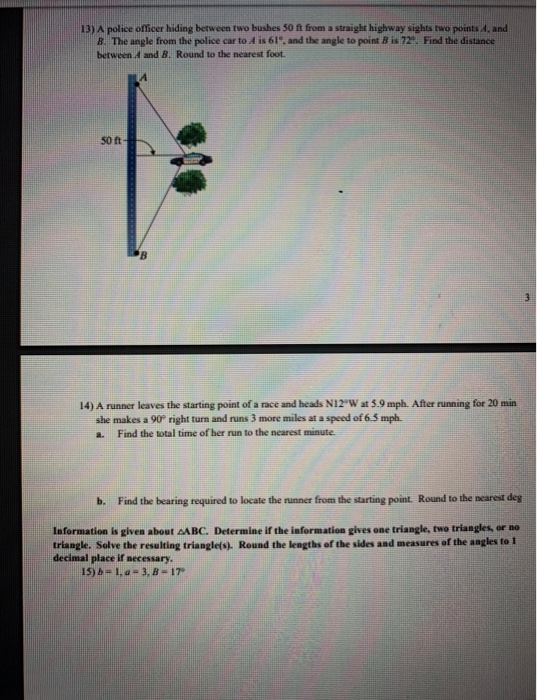 Solved Solve the problem. 12) An airplane begins its descent | Chegg.com