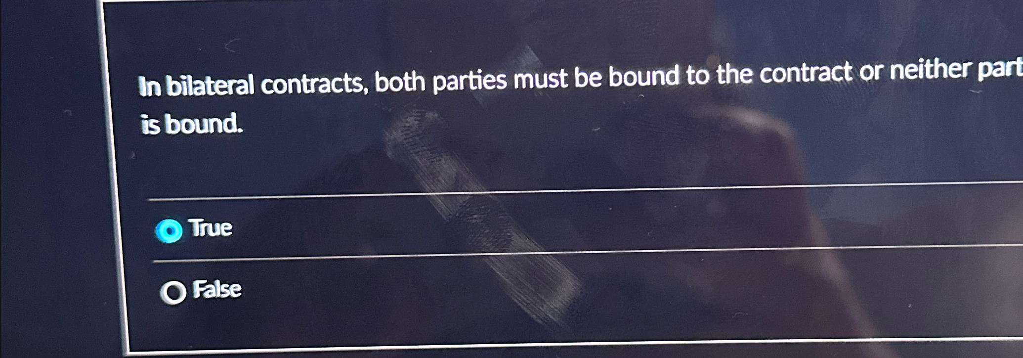 Solved In bilateral contracts, both parties must be bound to | Chegg.com