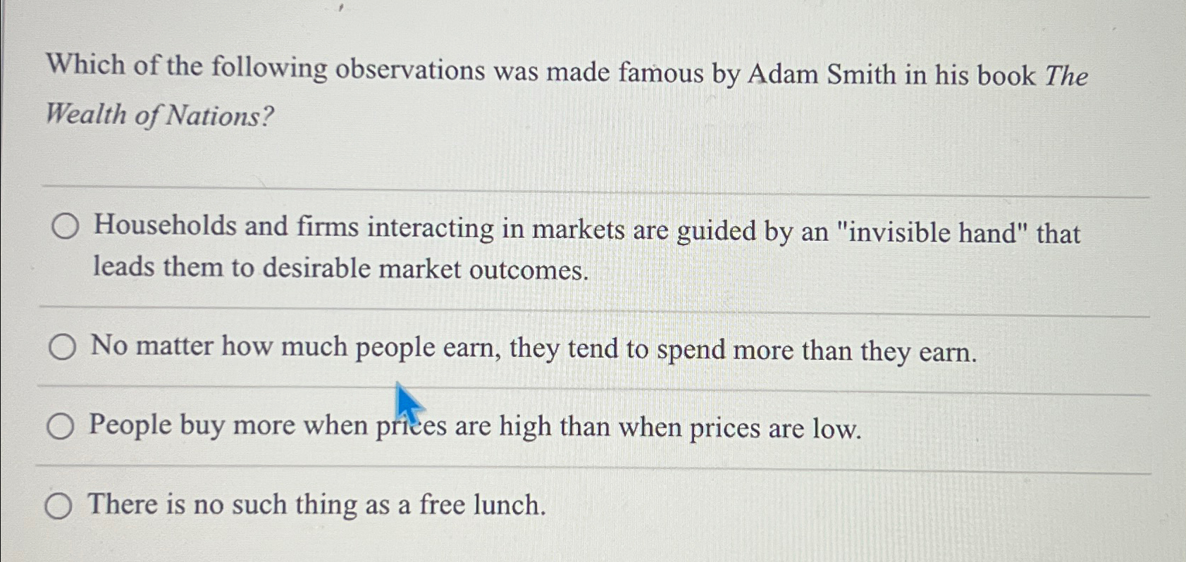 Solved Which of the following observations was made famous | Chegg.com