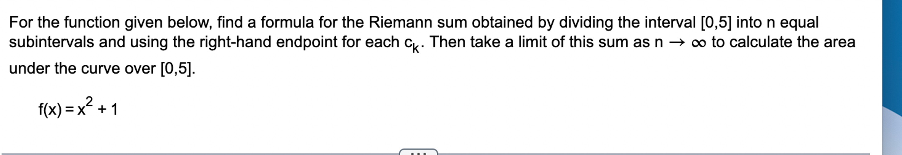 Solved For the function given below, find a formula for the | Chegg.com