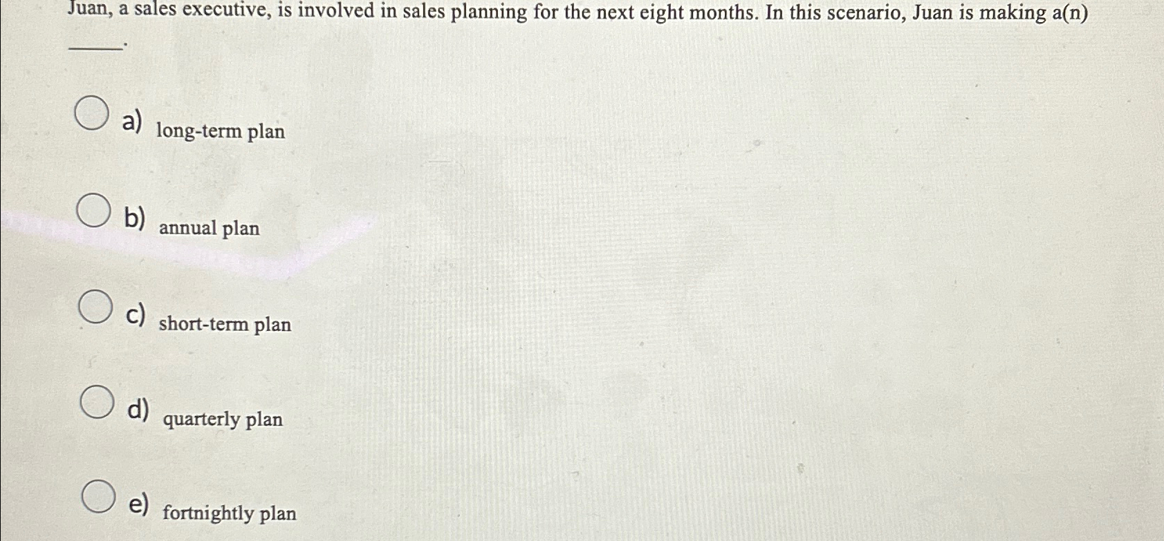 Solved Juan, a sales executive, is involved in sales | Chegg.com